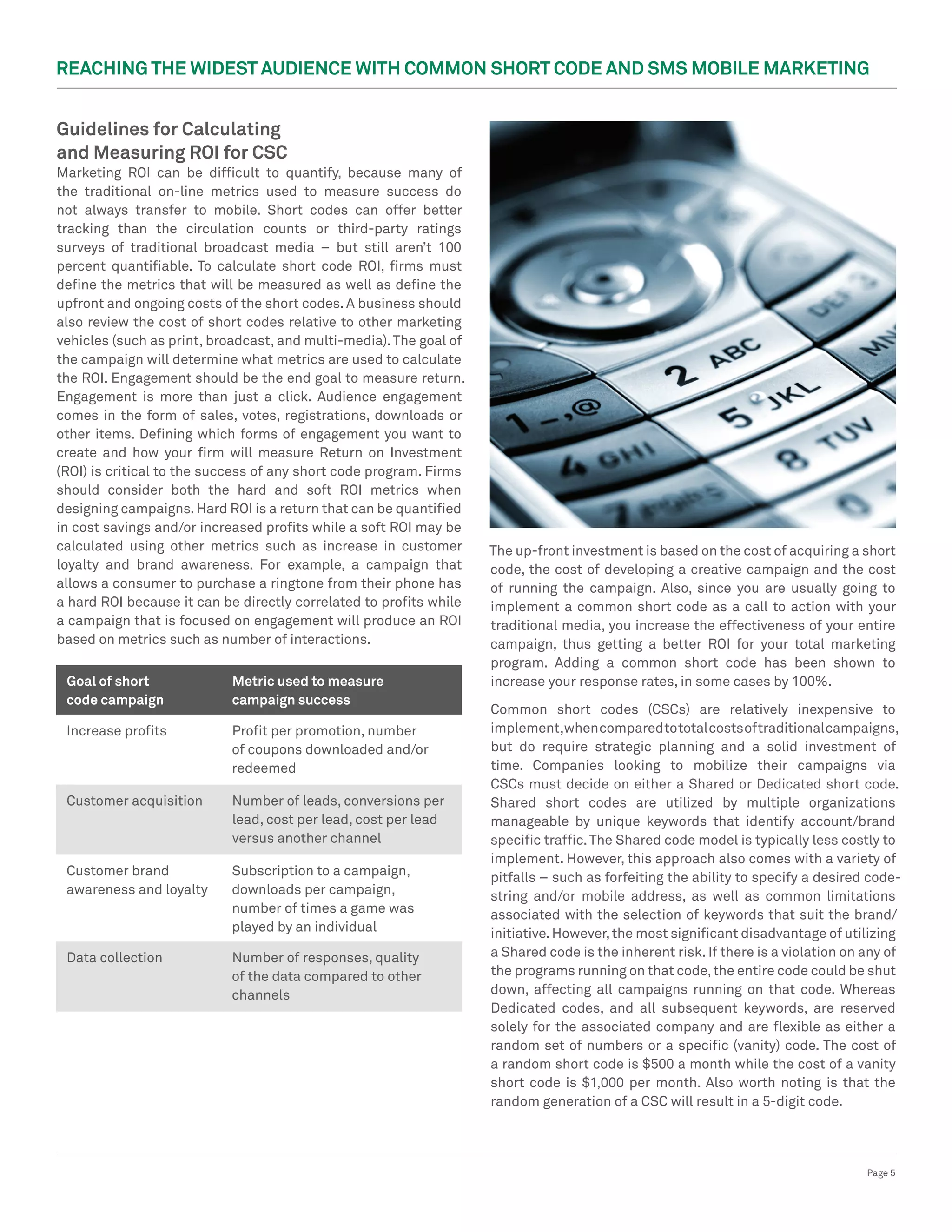 Reaching the Widest Audience with Common Short Code and SMS Mobile ...