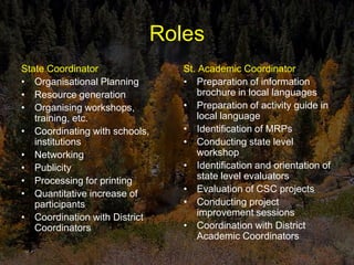 Csc roles & responsibility | PDF