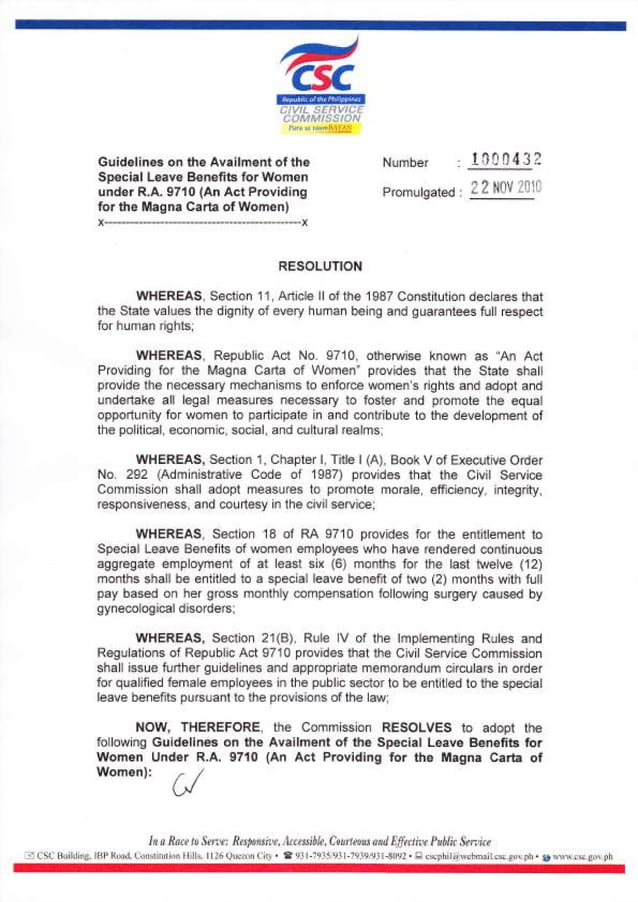 CSC - Special Leave Benefits for Women.pdf