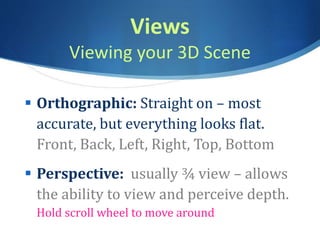 CSC103 3D Software & Technology | PPT