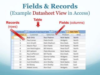 CSC 103 Databases Overview | PPT