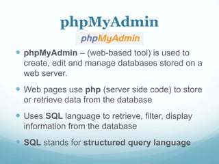 CSC 103 Databases Overview | PPT