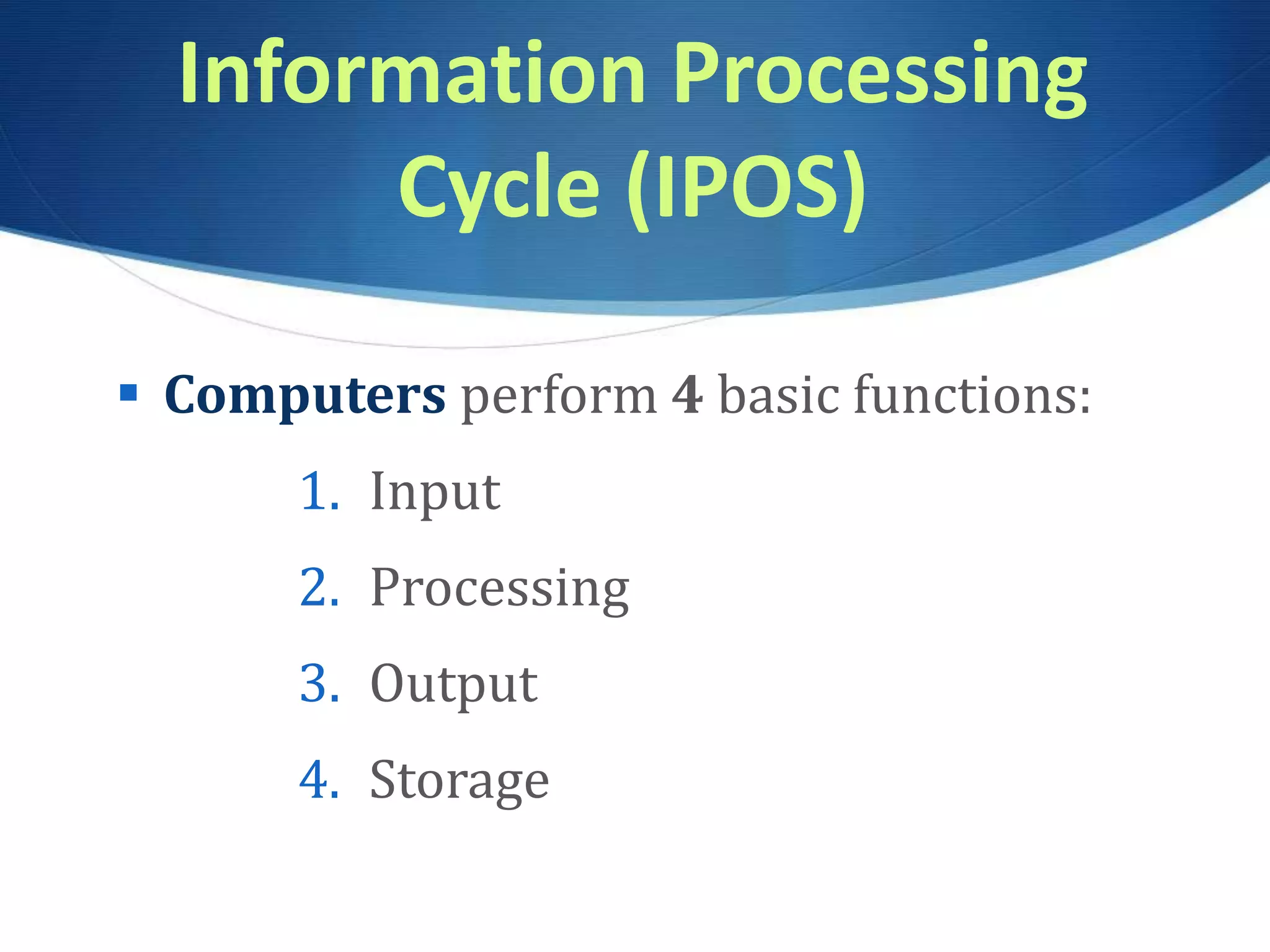CSC 103 Basic Computing Processes & Hardware | PPTX