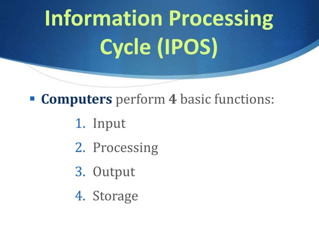 CSC 103 Basic Computing Processes & Hardware | PPTX