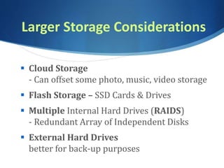 CSC103 Processing, Memory & Storage | PPT