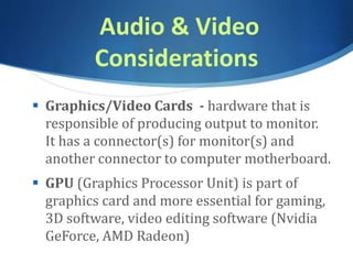 CSC103 Processing, Memory & Storage | PPTX