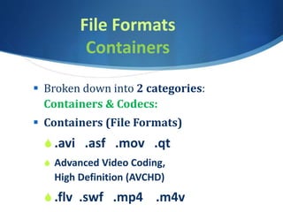 csc103 video editing overview | PPT