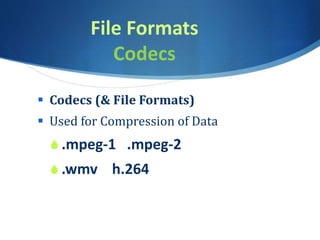 csc103 video editing overview | PPT