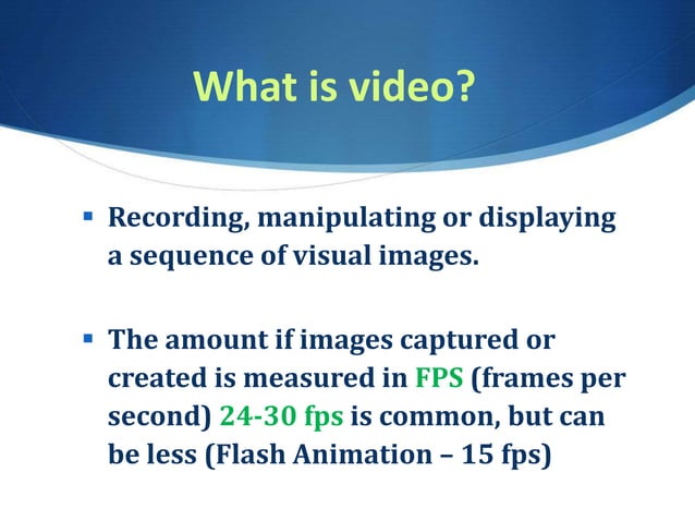 csc103 video editing overview | PPT