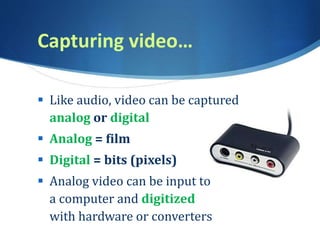 csc103 video editing overview | PPT
