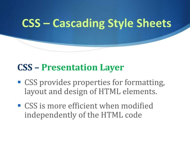 CSC103 Web Technologies: HTML, CSS, JS | PPT