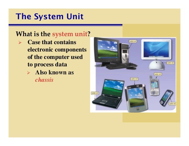CSC1100 - Chapter02 - Components of the System Unit