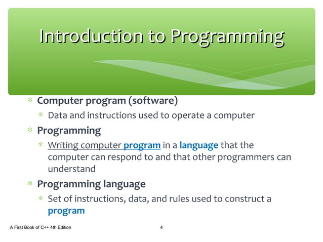 Csc1100 lecture01 ch01-pt1 | PPT