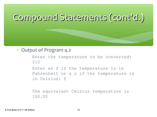 Csc1100 lecture04 ch04 | PPT