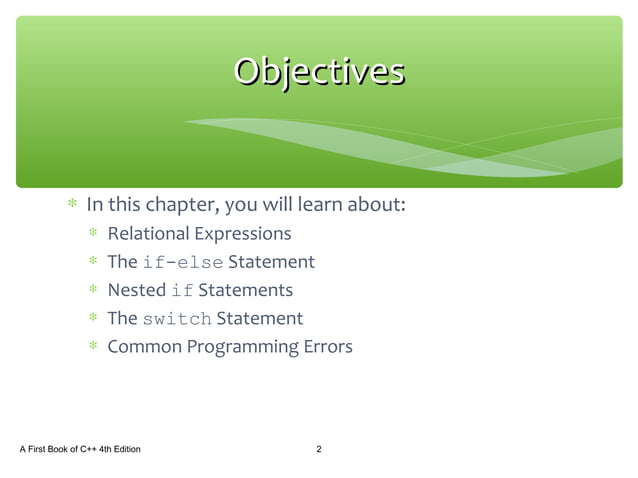 Csc1100 lecture04 ch04 | PPT