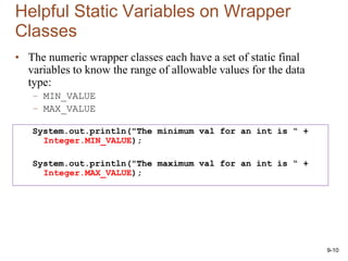 CSC128_Part_1_WrapperClassesAndStrings_CenBNcj.ppt