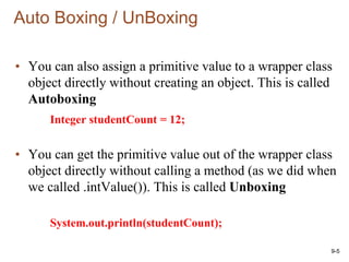 CSC128_Part_1_WrapperClassesAndStrings_CenBNcj.ppt