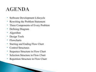 Csc 130 class 2 problem analysis and flow charts(2) | PPT | Programming Languages | Computing