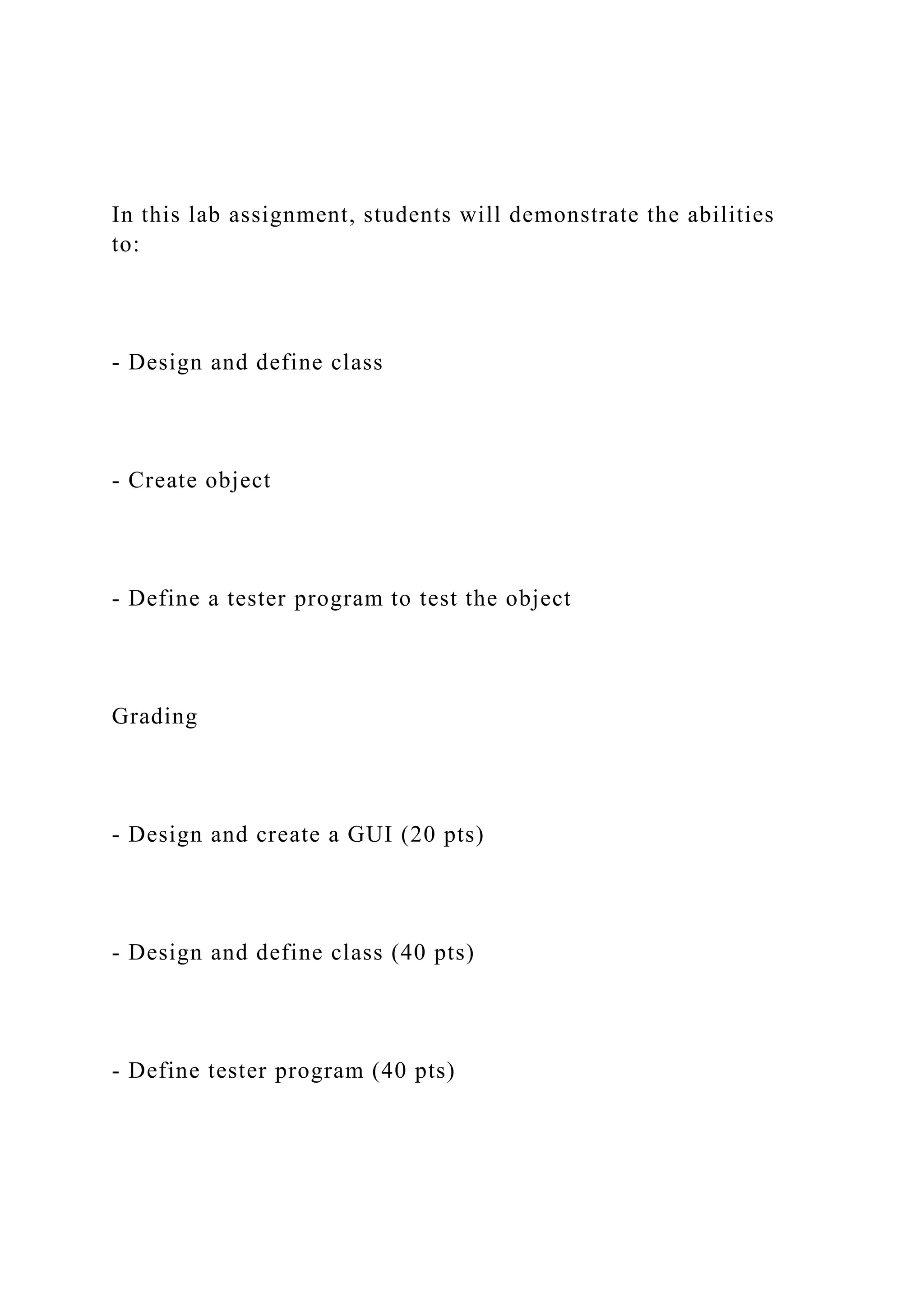 CSC139 Chapter 9 Lab Assignments (1) Classes and Obj.docx | Consumer Banking | Personal Finance