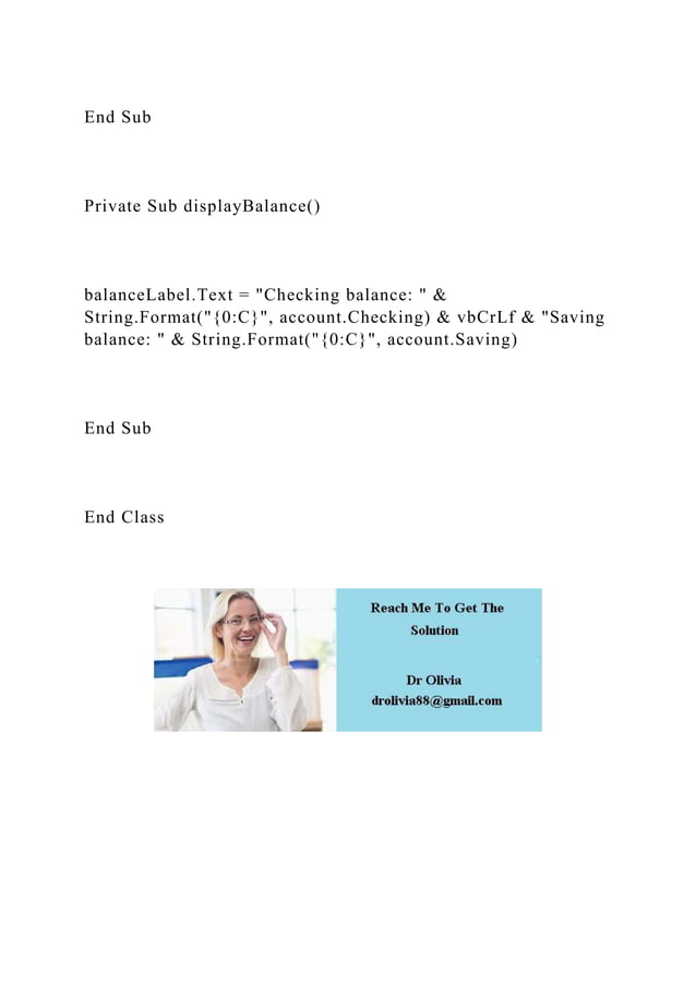 CSC139 Chapter 9 Lab Assignments (1) Classes and Obj.docx | Consumer Banking | Personal Finance