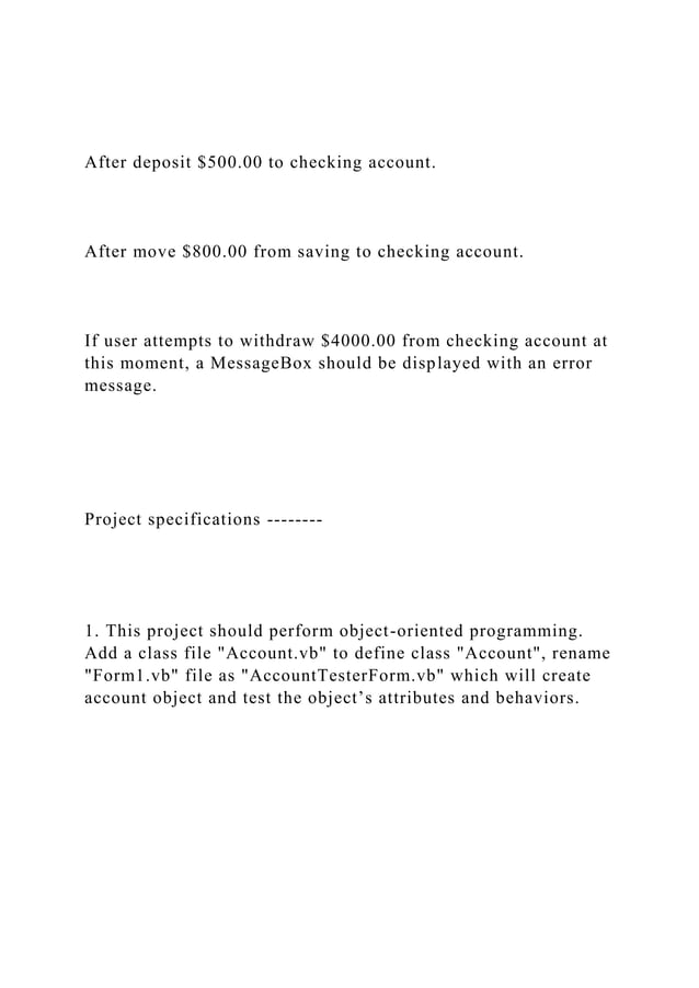 Csc139 Chapter 9 Lab Assignments 1 Classes And Obj Docx Consumer Banking Personal Finance