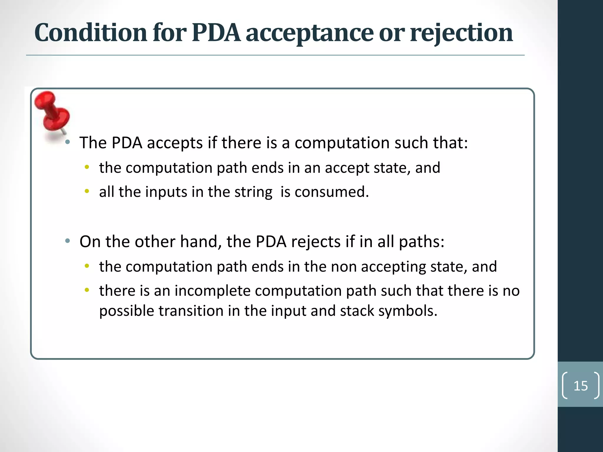 push down automata | PPTX