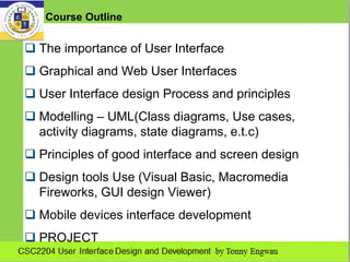 User Interface Design_Csc2204_lecture 1_-_introduction | PDF