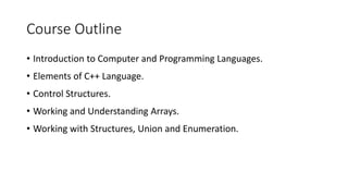 Csc240 lecture 1 | PPTX