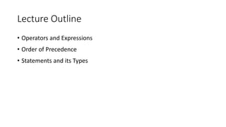 Csc240 -lecture_5 | PPTX | Programming Languages | Computing
