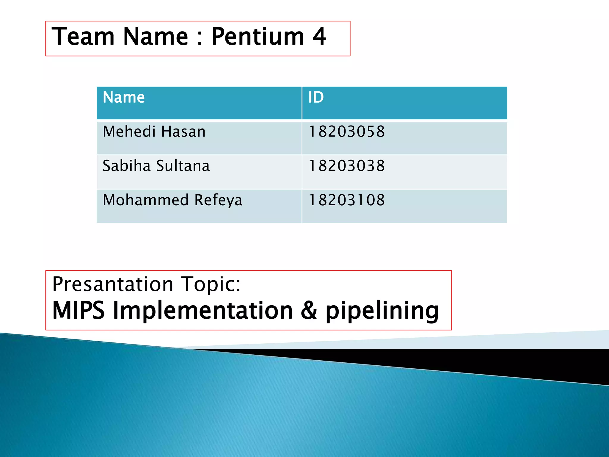 MIPS Implementation and pipelining | PPTX
