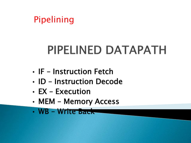 MIPS Implementation and pipelining | PPTX