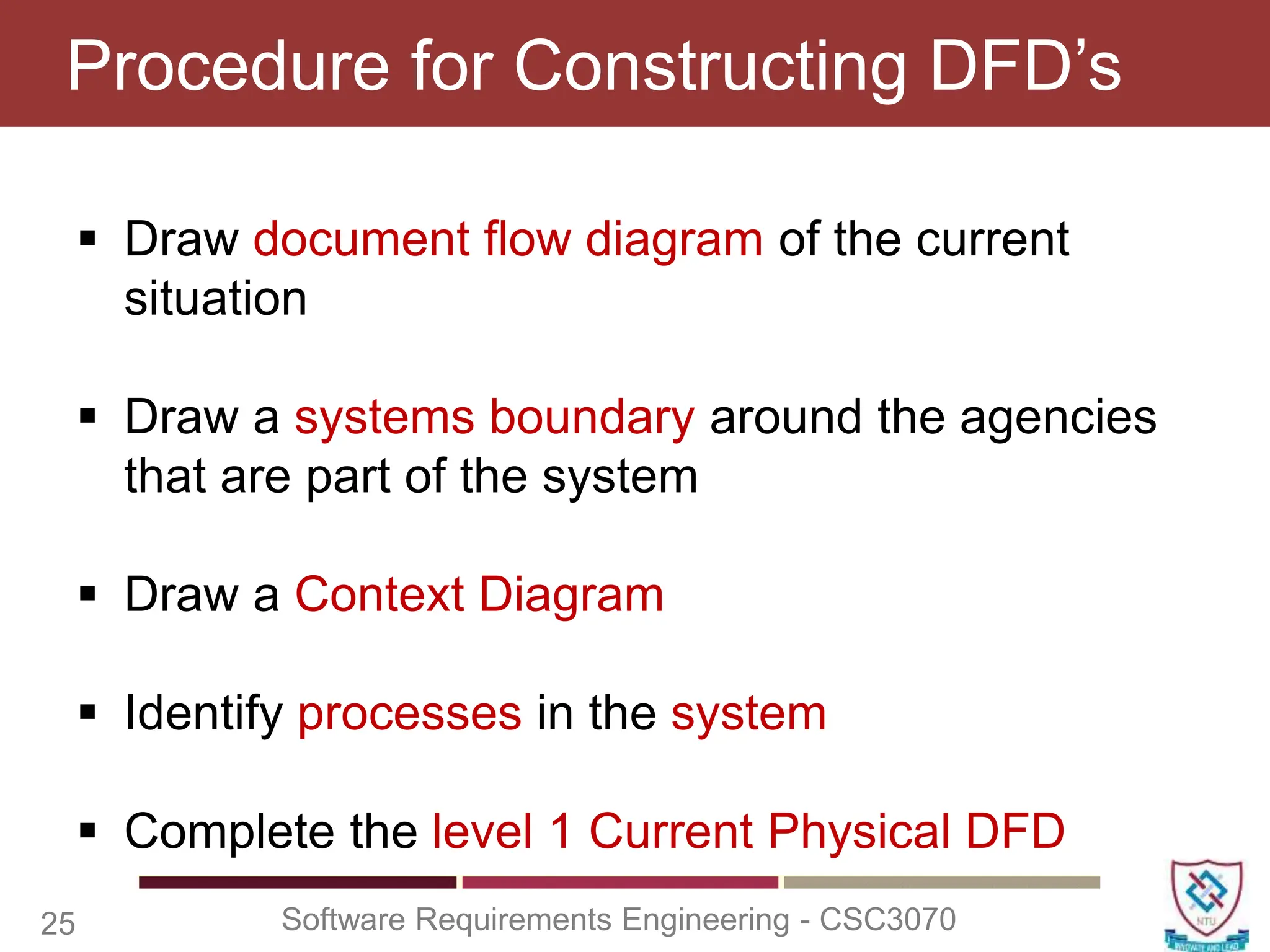CSC3070 - Lecture 19 (Data Flow Diagram - I).pptx | Databases | Computer Software and Applications