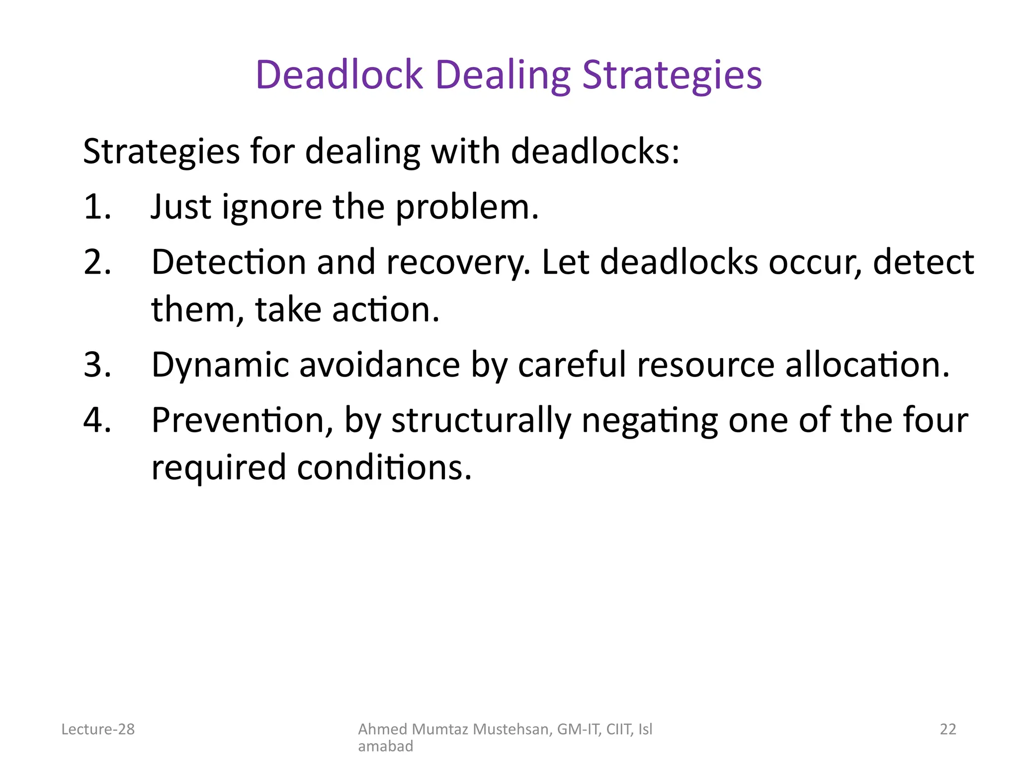 csc322:lecture 28 ( Deadlock) Operating.pptx