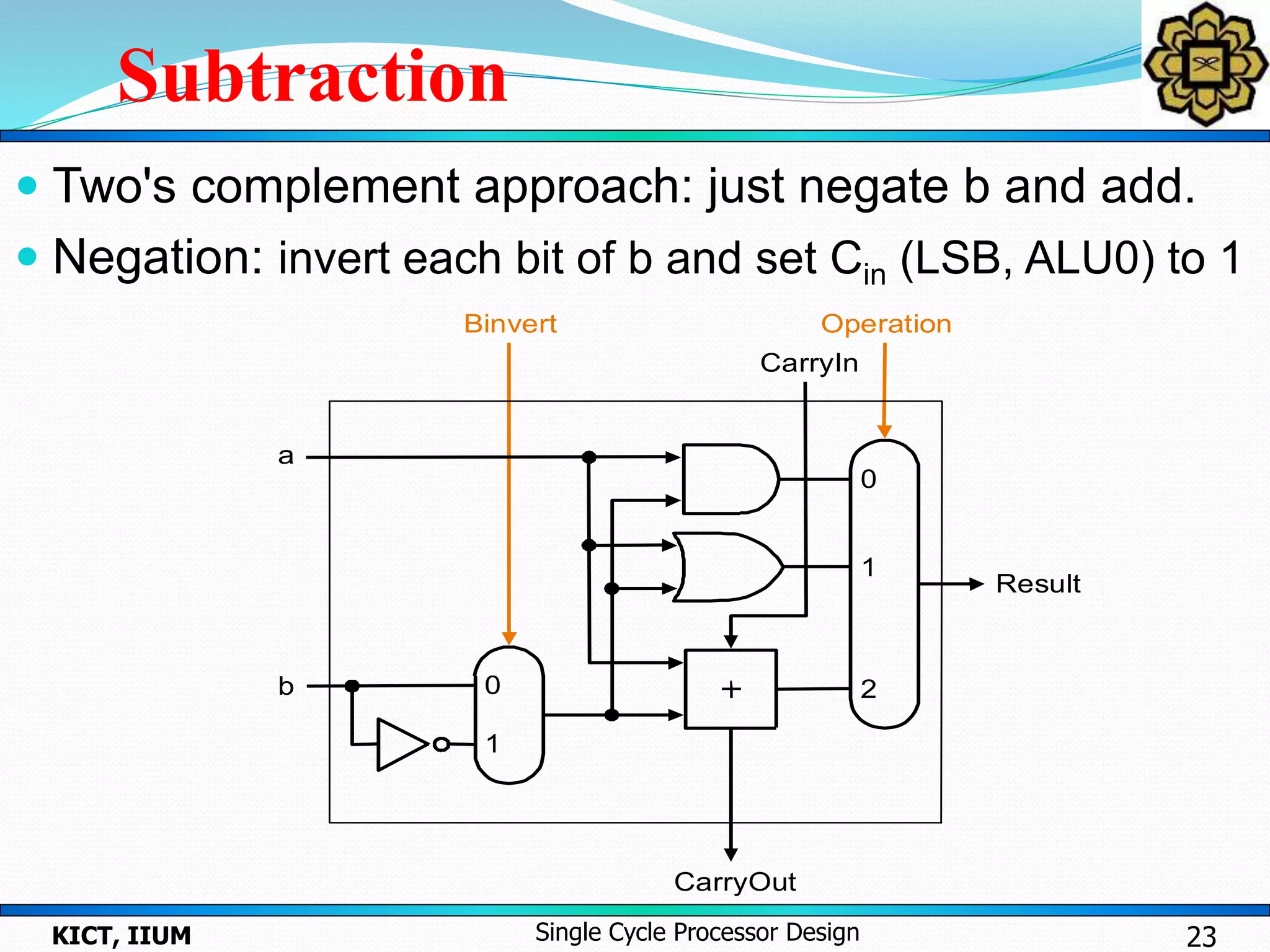 Single Cycle Processing | PPT