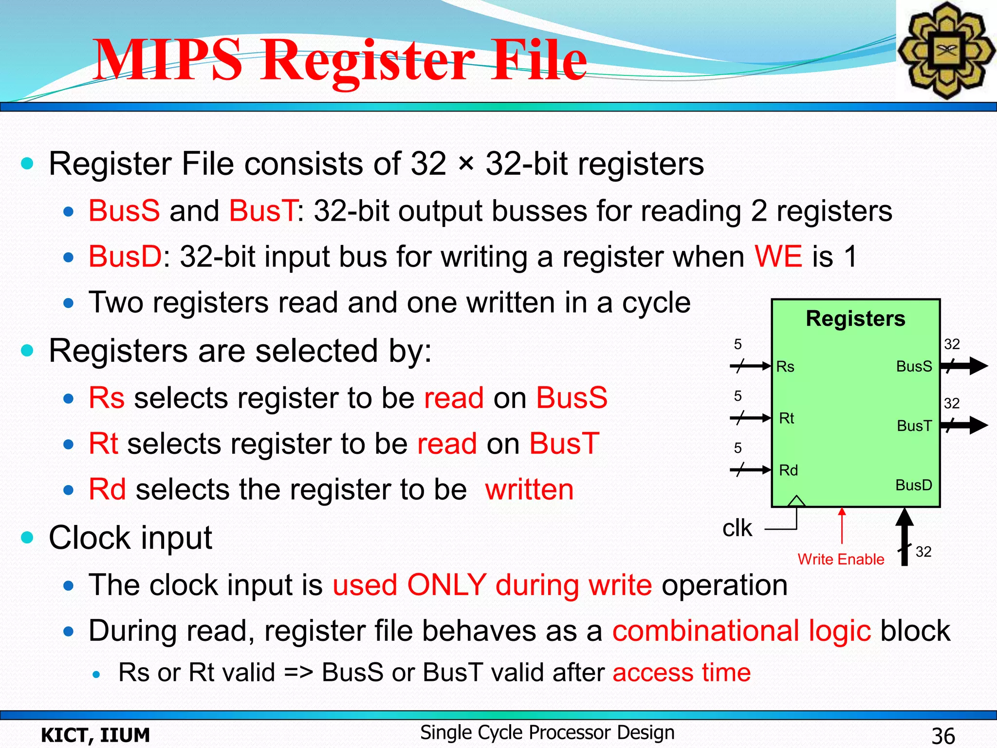 Single Cycle Processing | PPT