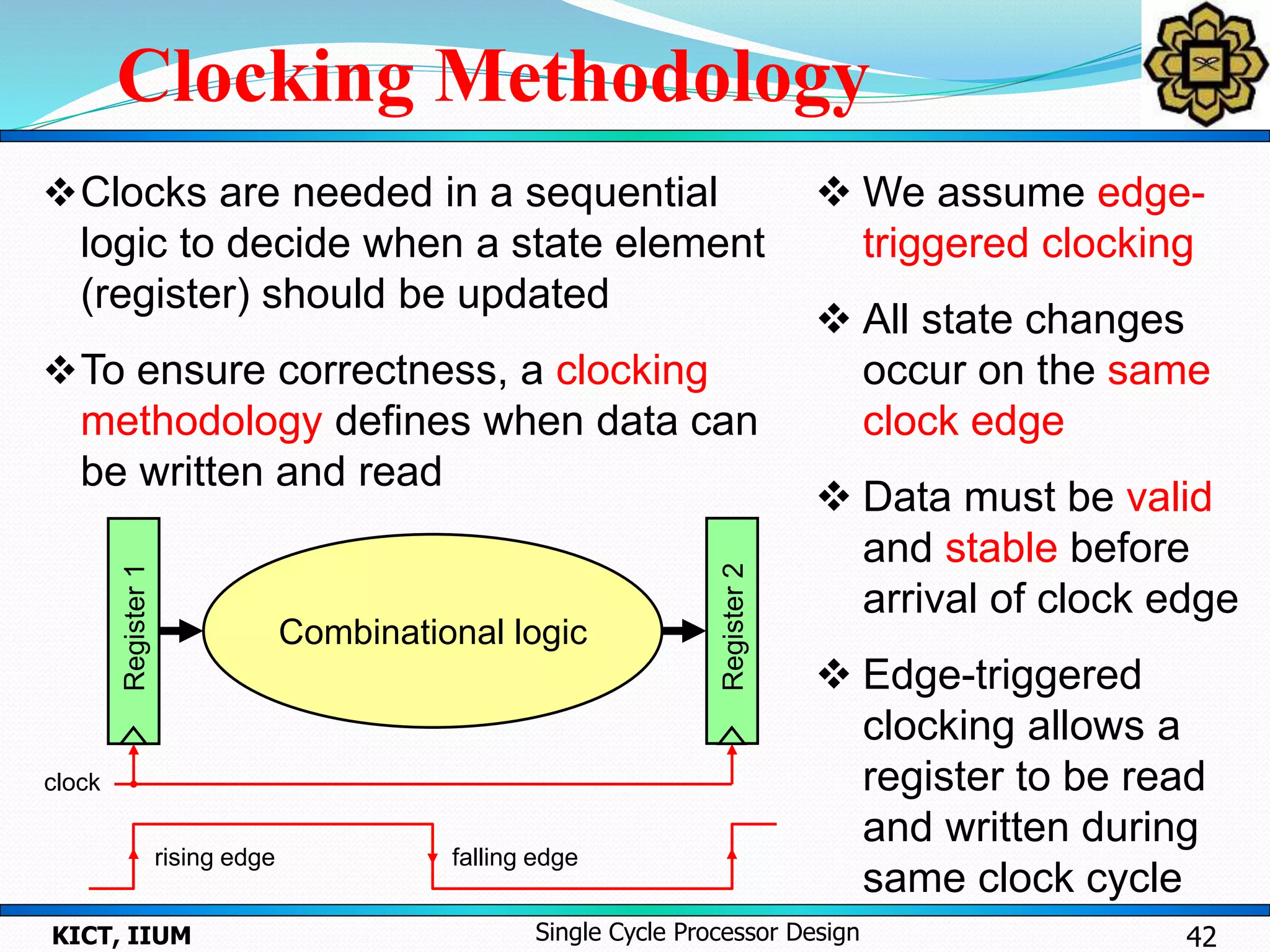 Single Cycle Processing | PPTX