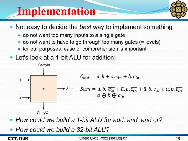 Single Cycle Processing | PPT
