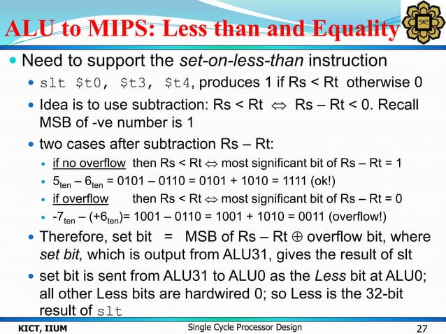 Single Cycle Processing | PPT