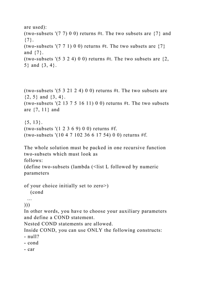 CSC388 Online Programming Languages Homework 3 (due b.docx | Web ...