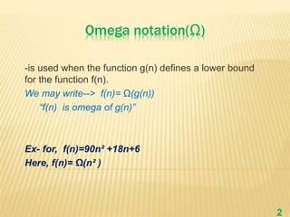 Big O,Omega,Theta | PPT