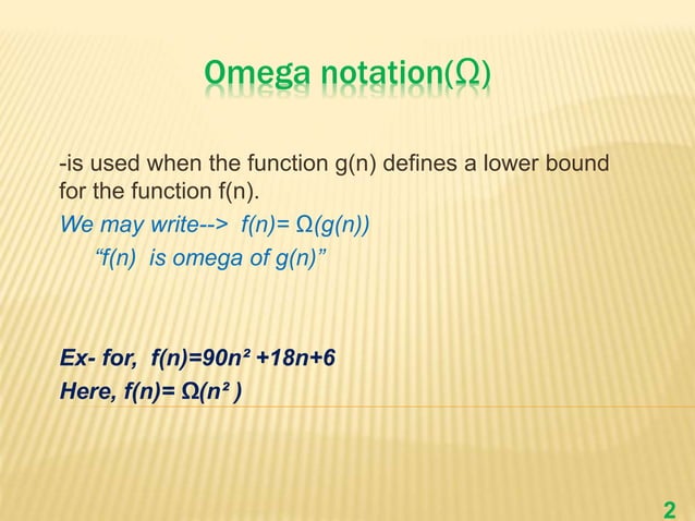 Big O,Omega,Theta | PPT