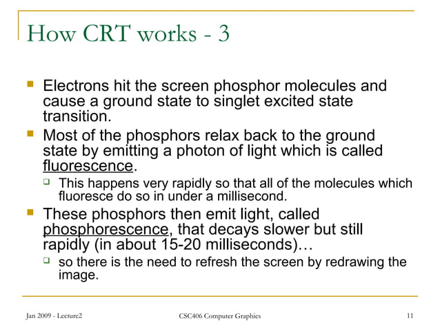 lecture2 computer graphics graphics hardware(Computer graphics tutorials) | PPT | Chemistry ...
