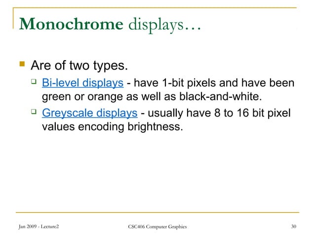 lecture2 computer graphics graphics hardware(Computer graphics tutorials) | PPT | Chemistry ...