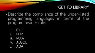 STRUCTURED PROGRAMMING Chap2 | PPT