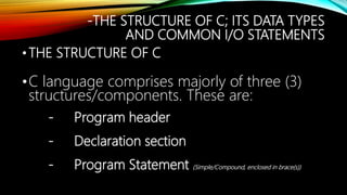 STRUCTURED PROGRAMMING Chap2 | PPT