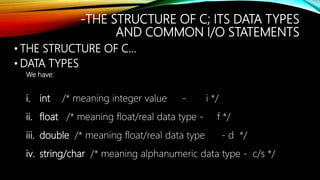 STRUCTURED PROGRAMMING Chap2 | PPTX