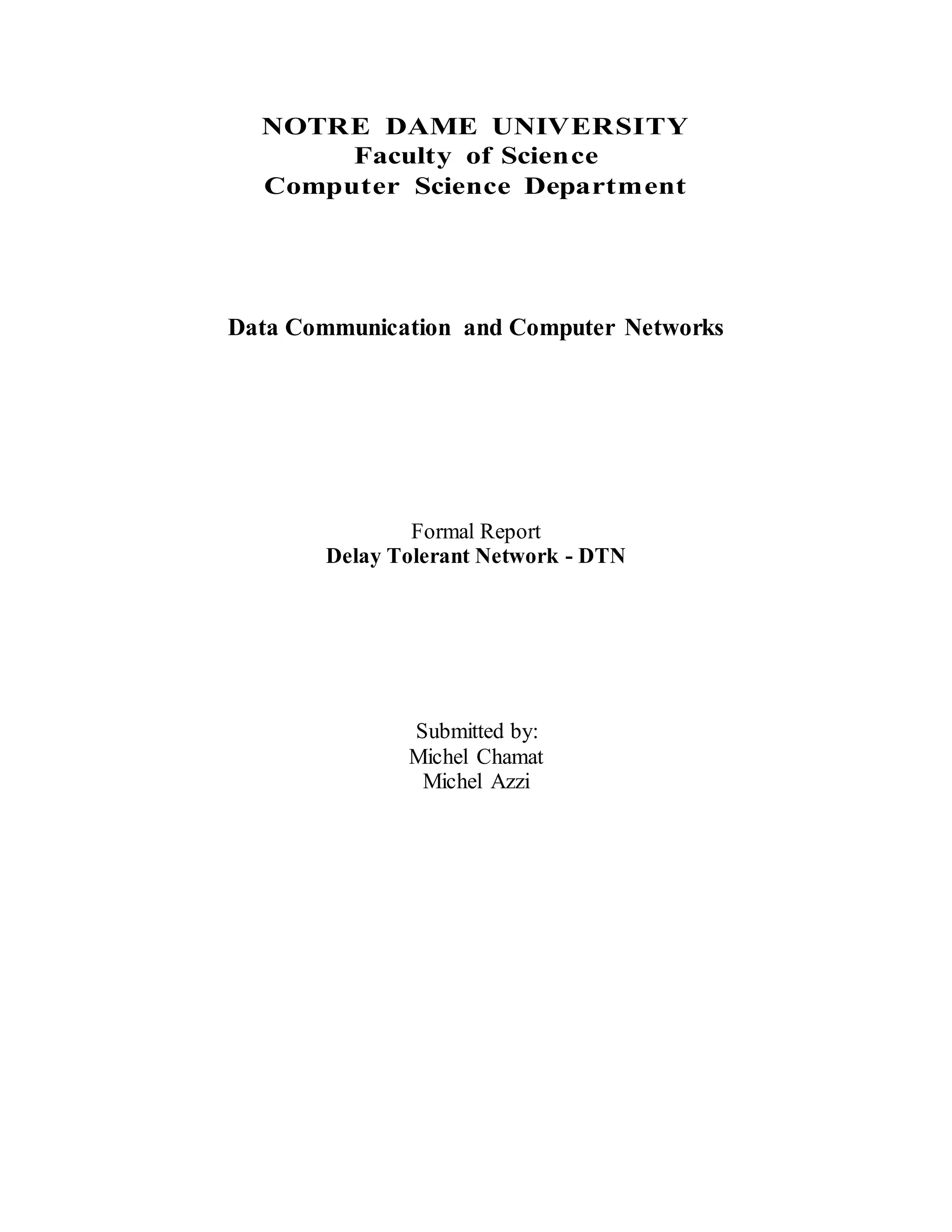Delay Tolerant Network | PDF