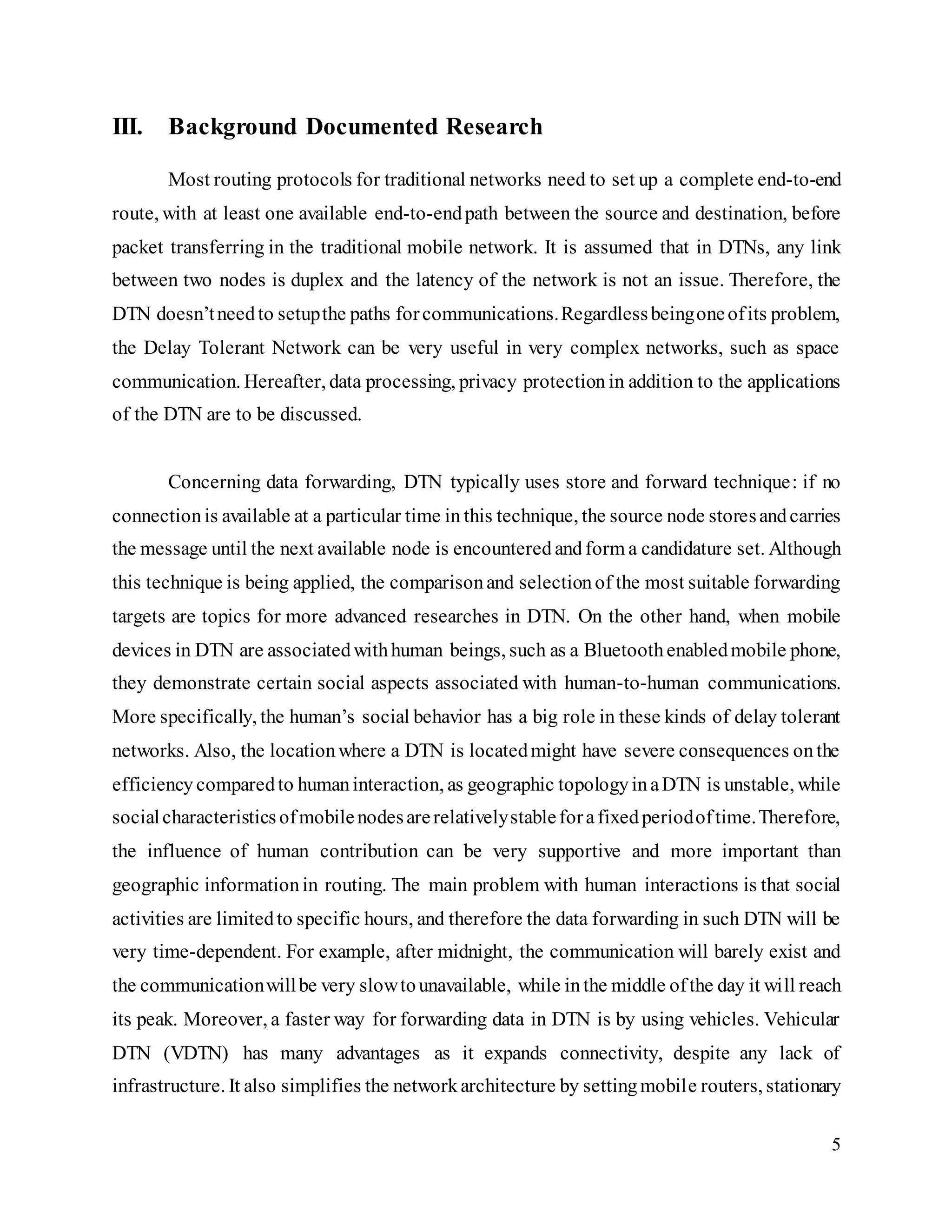 Delay Tolerant Network | PDF