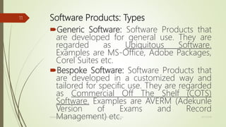 CSC426 - Software Engineering Lecture Note | PPT