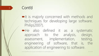 CSC426 - Software Engineering Lecture Note | PPT